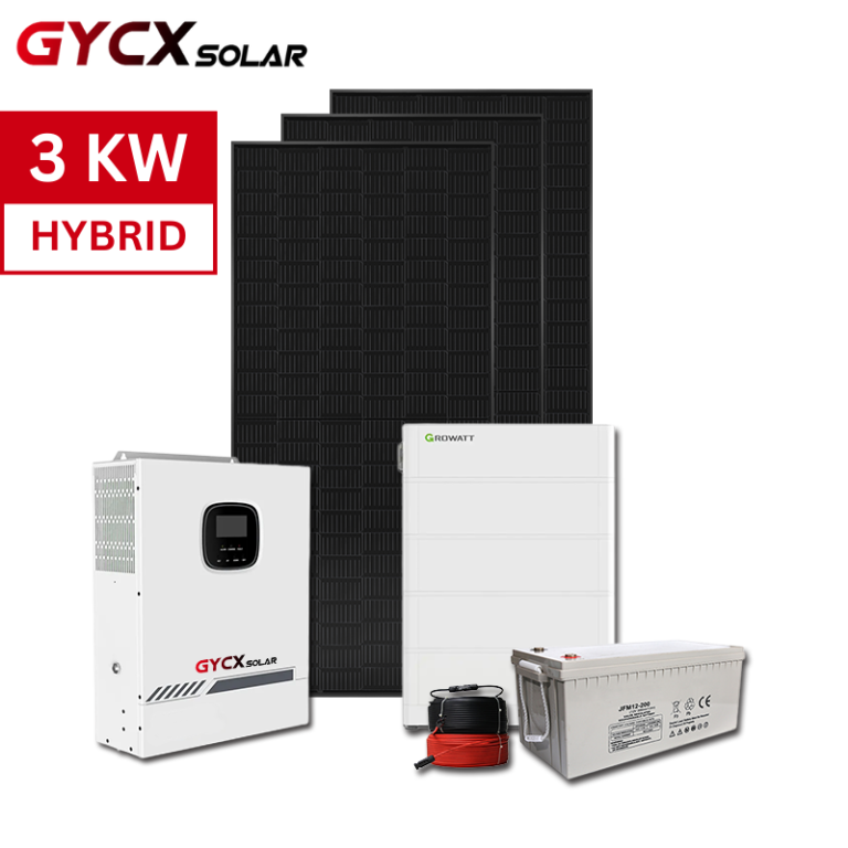 Hybrid Solar System: 3KW 5KW 10KW Storage Energy Solar Systems Station ...