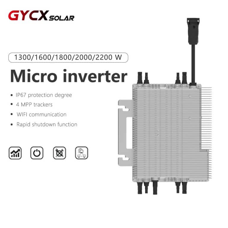SUN-M130/160/200/220G4-EU-Q0 |1300-2200W | Deye Solar Micro Inverter ...
