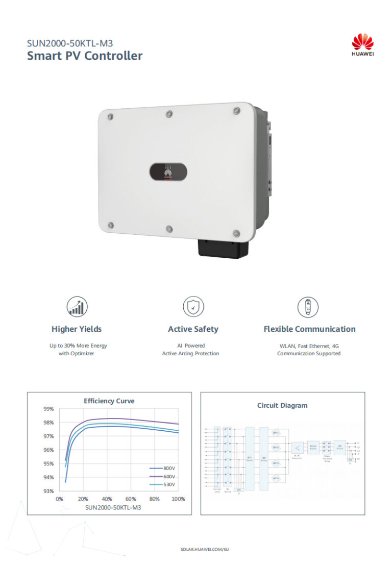 SUN2000-50KTL-M3 | Huawei Sun2000 50ktl M3 | Three Phase - GYCX Solar ...